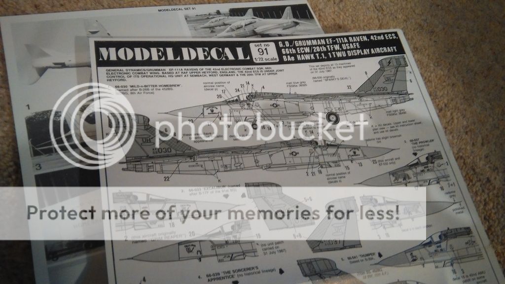 Sparkvark - 1/72 Hasegawa EF-111A 42 ECS Upper Heyford, July '87 ...